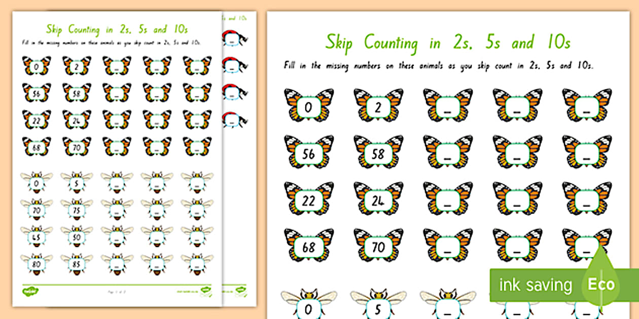 Skip Counting in 2s, 5s and 10s (teacher made) - Twinkl