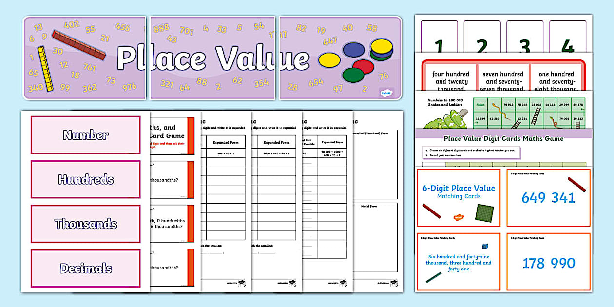 Place Value Resource Pack 5th And 6th Class Teacher Made