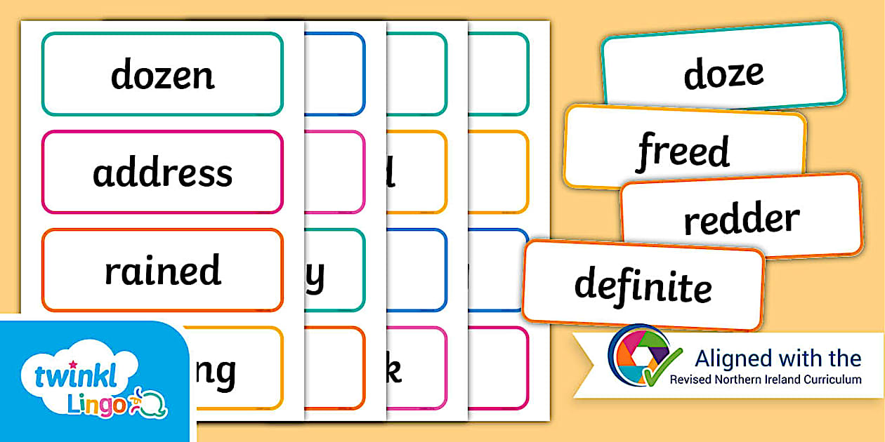 Linguistic Phonics Stage 5/6 Phase 4a 'd' Sound Word Cards