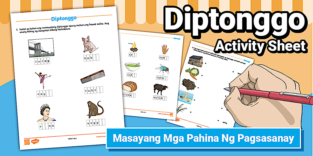 Diptonggo: Activity Sheet | Grades 2 | Twinkl PH