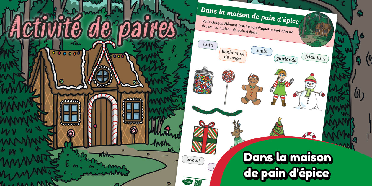 Activité de paires : Dans la maison de pain d'épice