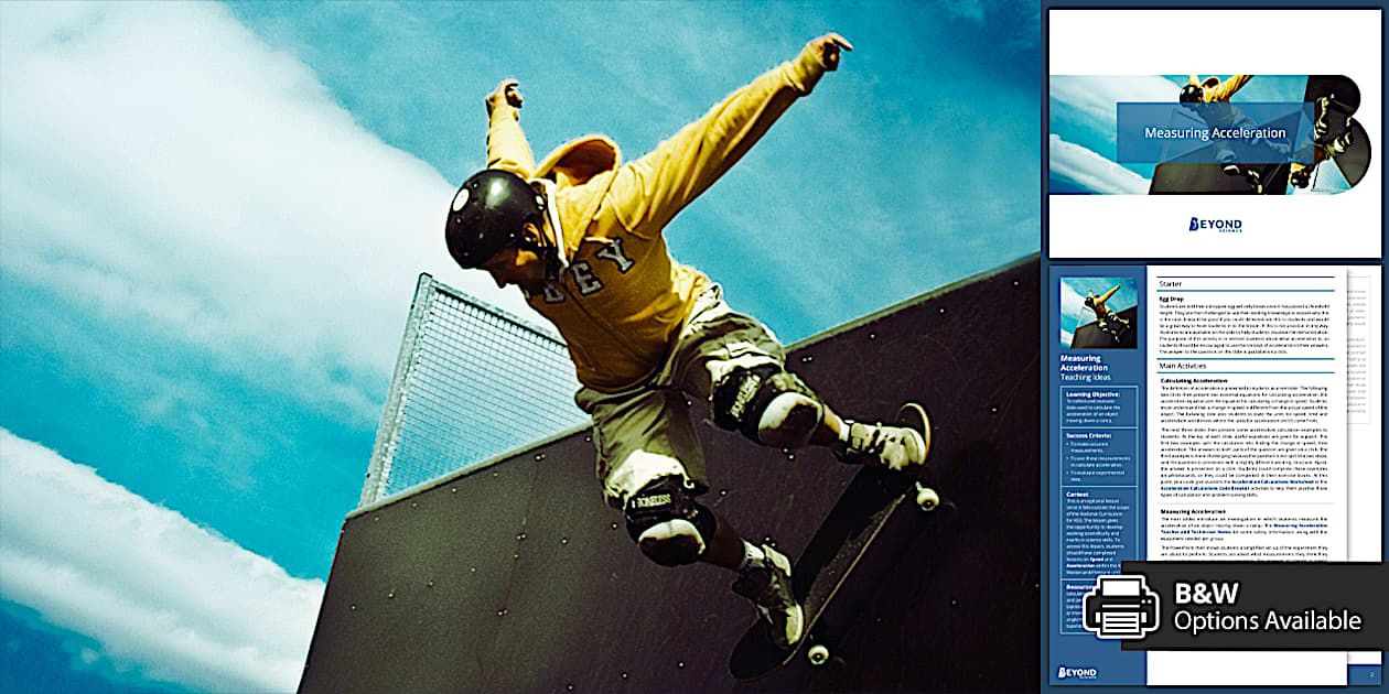 KS3 Motion and Pressure: How To Measure Acceleration Lesson