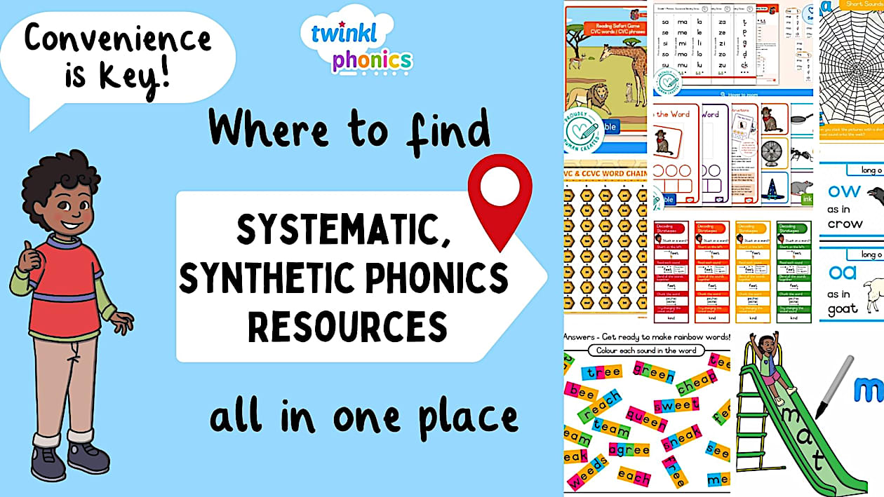 Video:How to find the systematic, synthetic phonics category