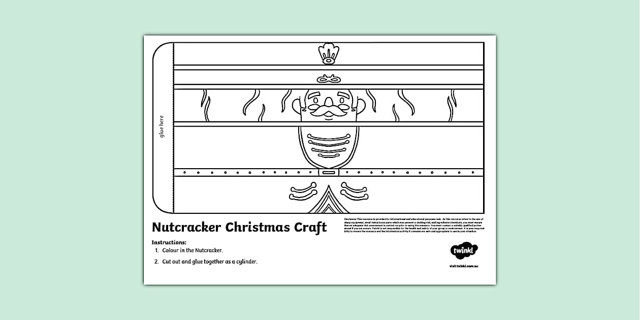 Nutcracker Christmas Craft (teacher made) - Twinkl