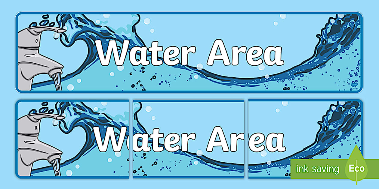 Water Area Display Banner (Teacher-Made) - Twinkl