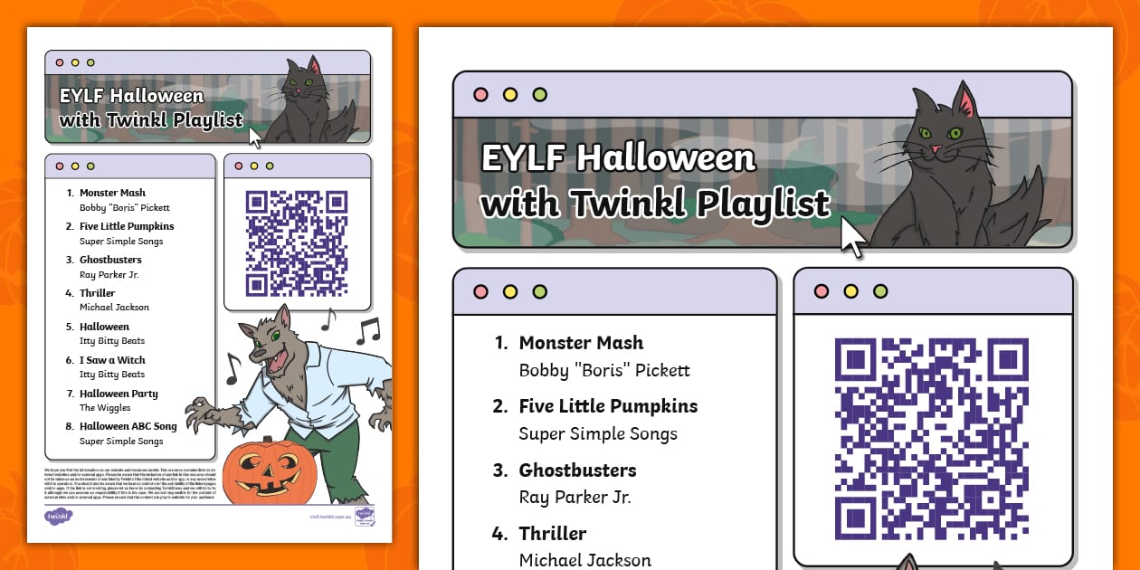 EYLF Halloween with Twinkl Playlist (teacher made) - Twinkl