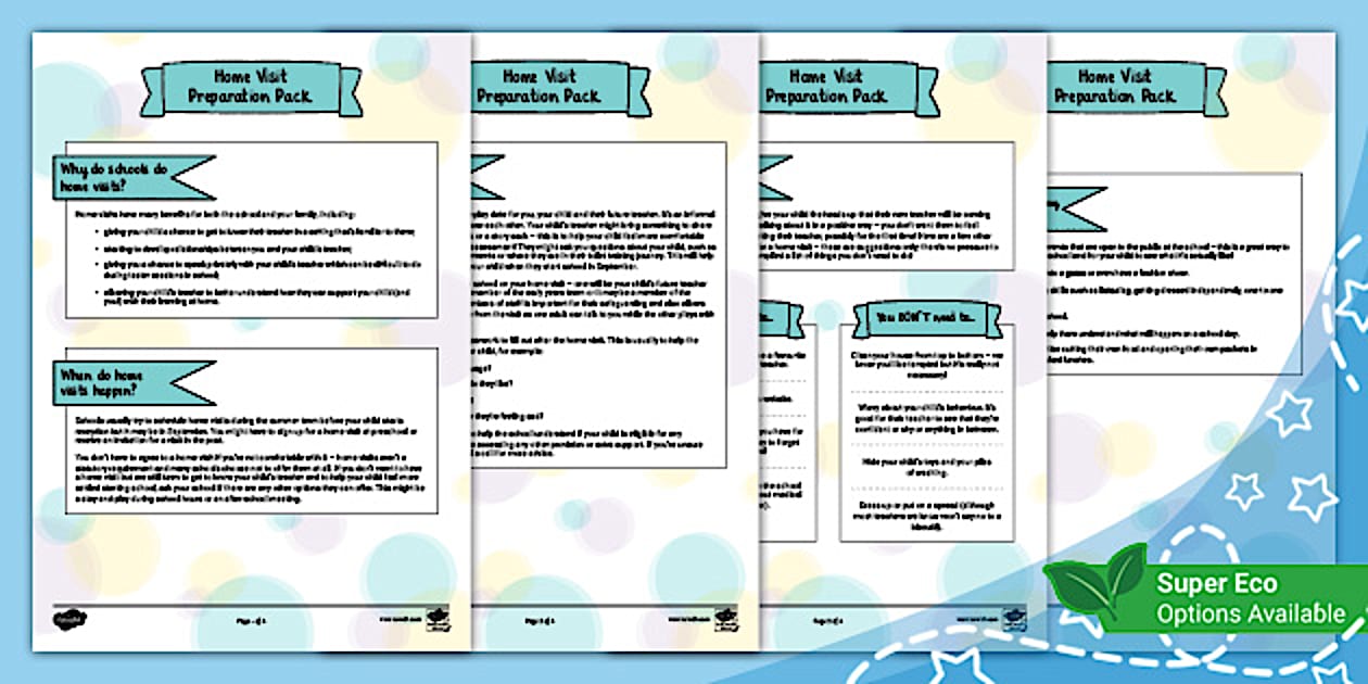Home Visit Preparation Pack (teacher made) - Twinkl