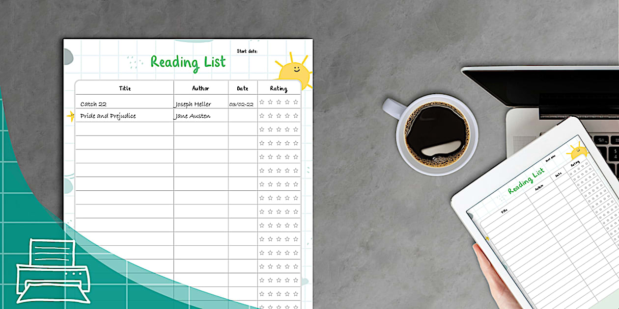 Cute | Reading List | Reading Journals (Teacher-Made)