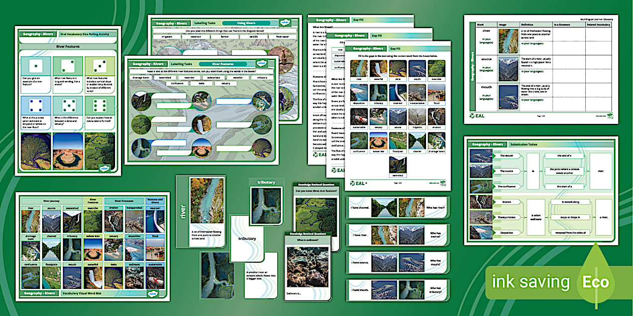 EAL Older Learners Curriculum Scaffolding Pack - Geography - Rivers