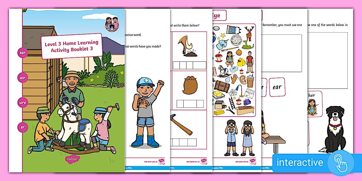 Interactive: Home Learning Activity Booklet Level 3 Book 3