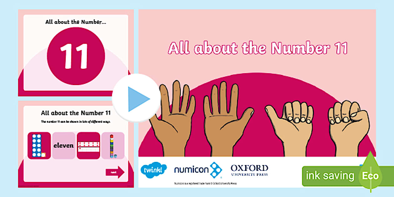 All About Number 11 PowerPoint Including Numicon Shapes