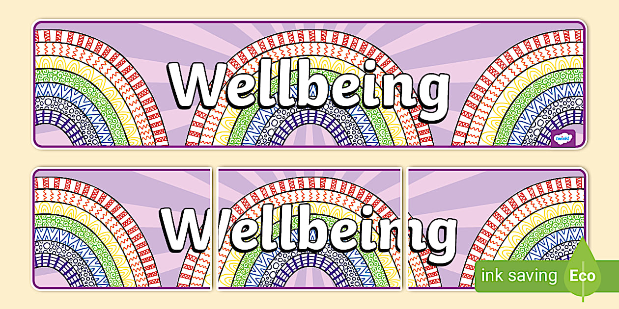 Wellbeing Banner | Twinkl Display Banner | Teaching Resource