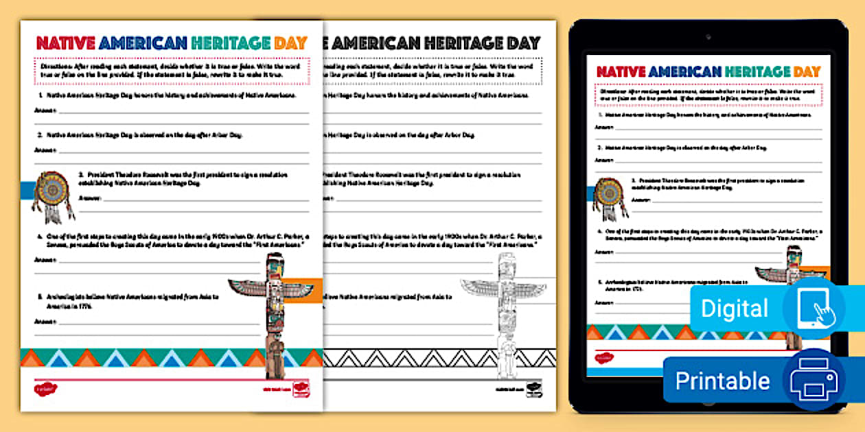 Native American Worksheet PDF for Grades 6-8 | Twinkl USA