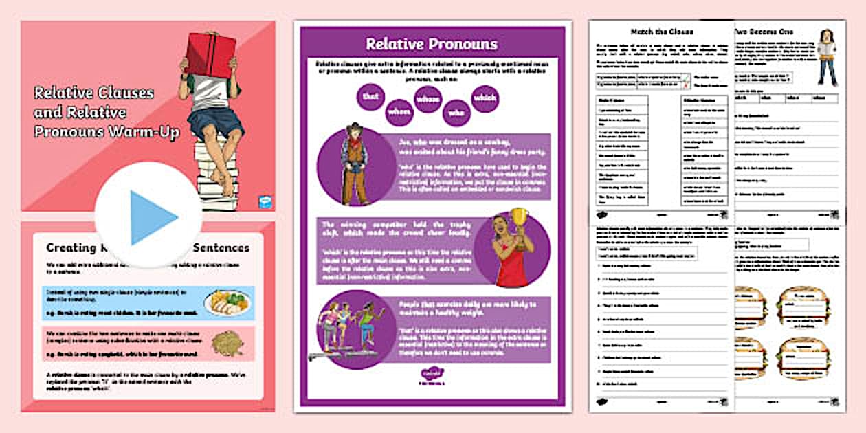 UKS2 Relative Pronouns Resource Pack | Twinkl | English