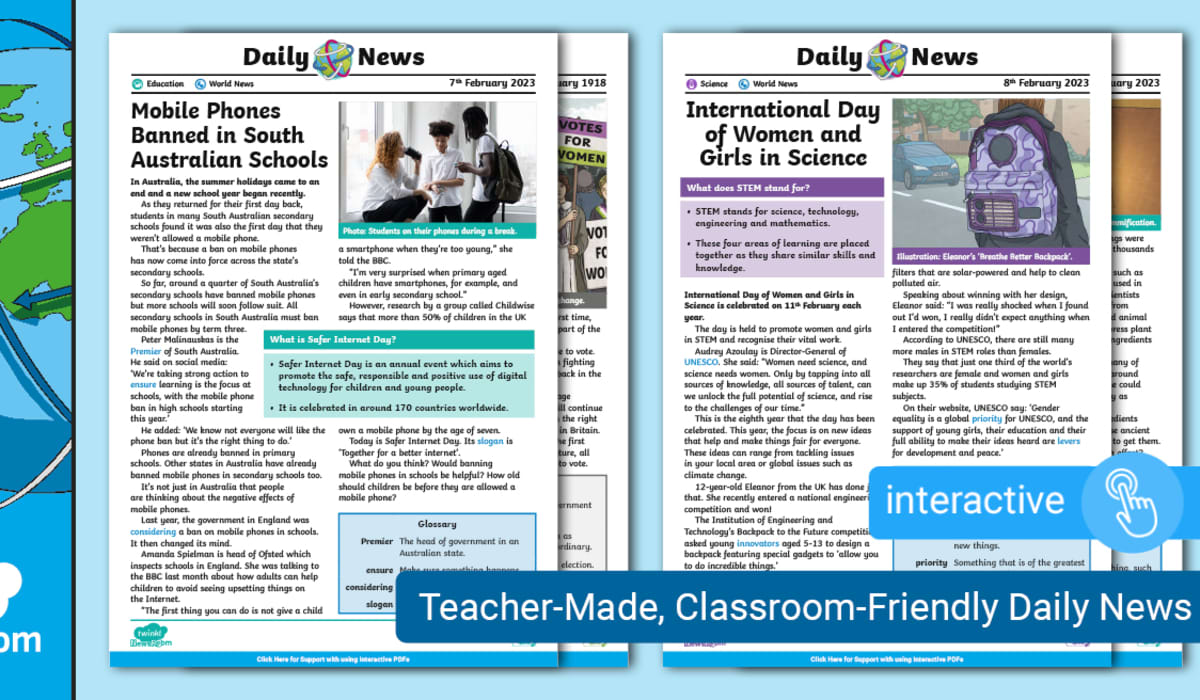 NewsRoom Weekly LKS2 Reading Comprehension Pack - 10th February 2023 ...