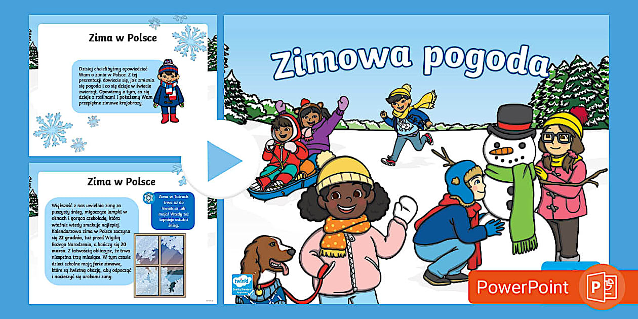 Zima w Polsce | Prezentacja Power Point - Twinkl