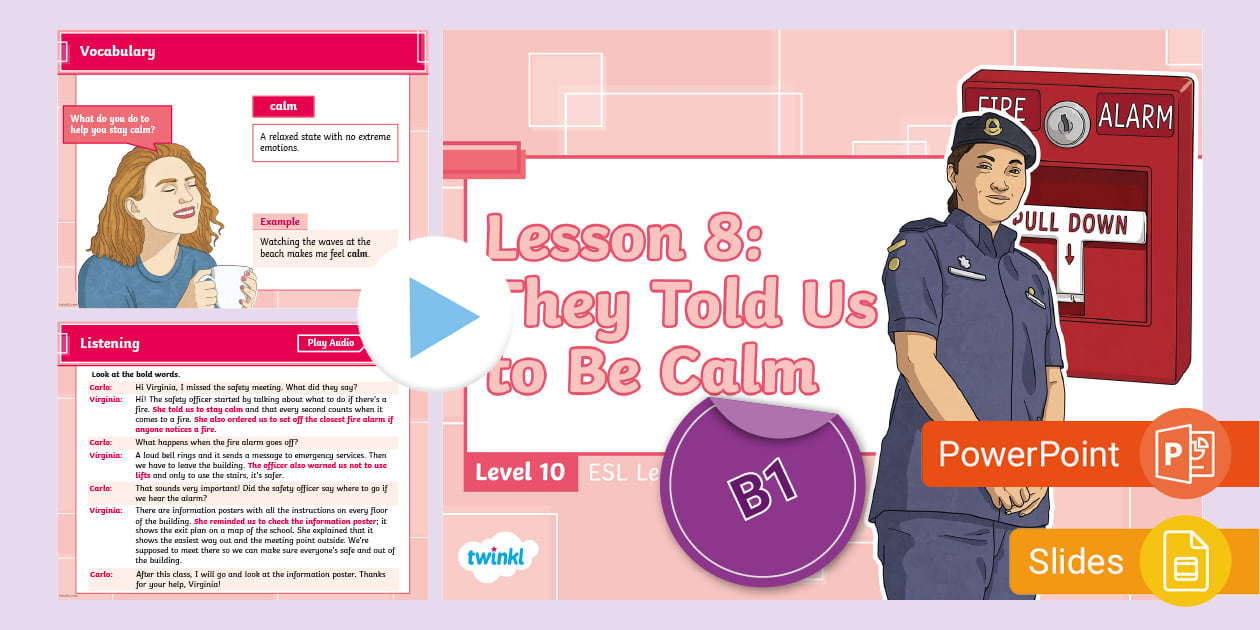 ESL Curriculum Level 10, Lesson 8 on Twinkl (Lehrer gemacht)