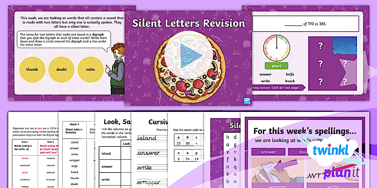 Silent Letter Revision Lesson Plan - Twinkl
