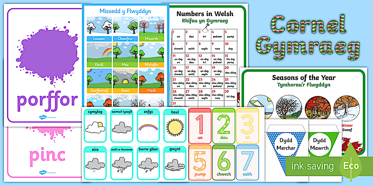 Our Language Promise Welsh Area Display Pack (teacher made)