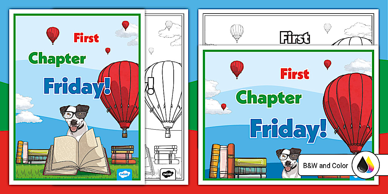 First Chapter Fridays Poster (teacher made) - Twinkl