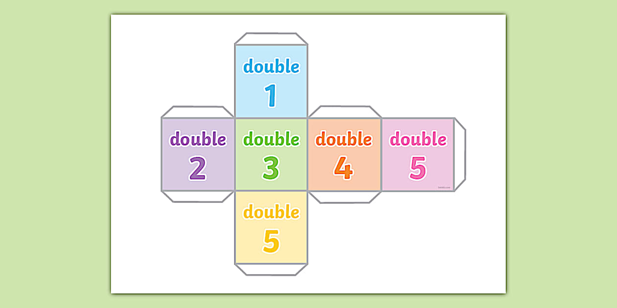 👉 Doubles Dice - Doubling Activities - Twinkl