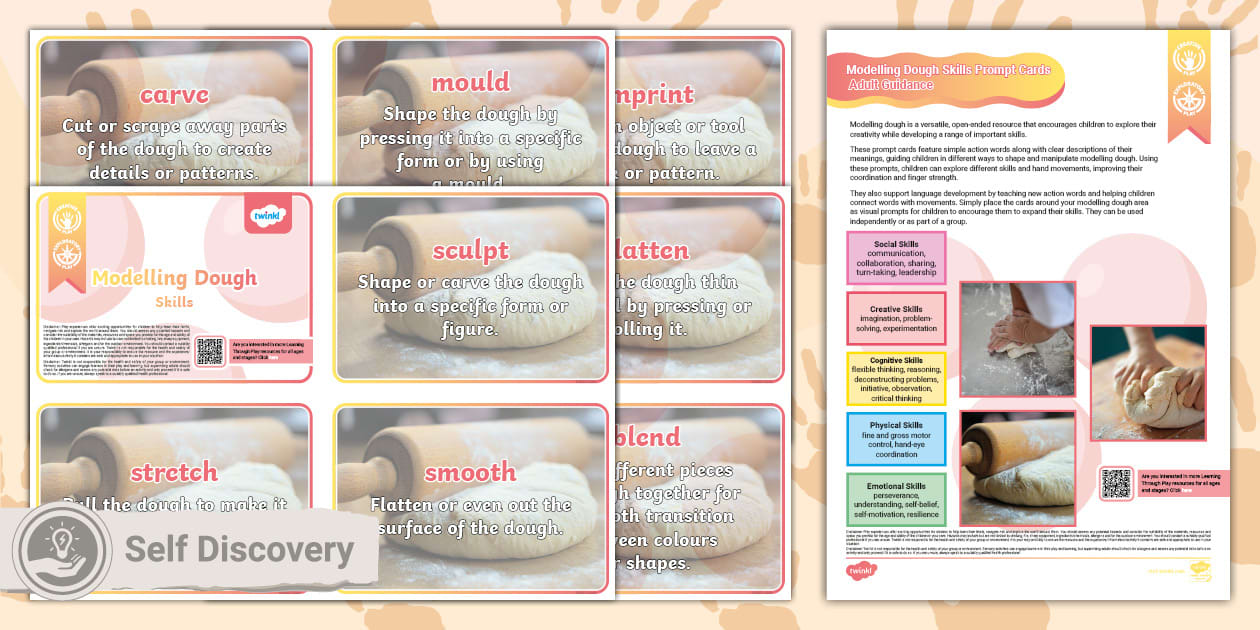 Modelling Dough Skills Prompt Cards (teacher made) - Twinkl