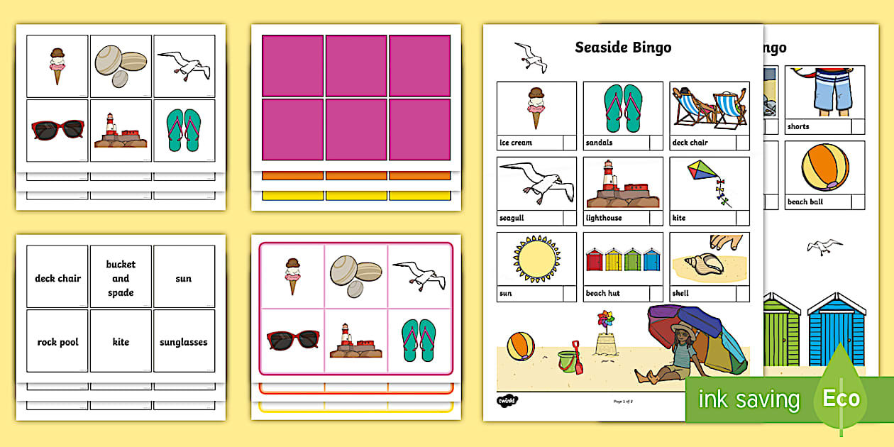 Seaside Bingo | Primary Games | Twinkl (teacher made)