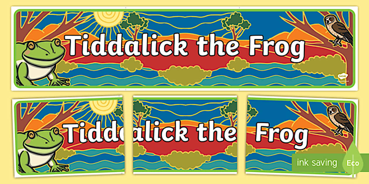 TAS Tiddalick The Frog Display Banner (Hecho por educadores)
