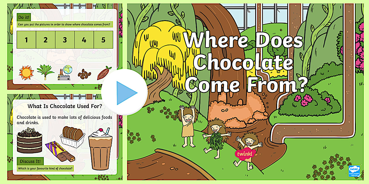 KS1 Where Does Chocolate Come From? PowerPoint - Twinkl