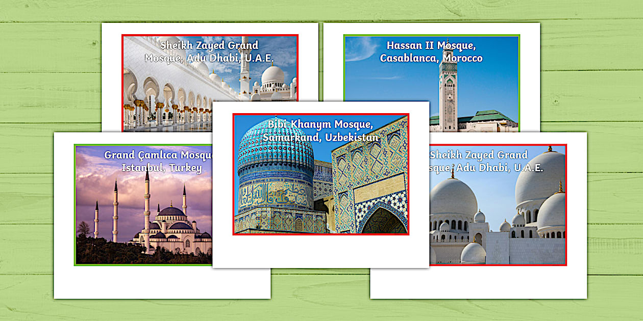 Mosques Around the World Photo Display Pack (teacher made)