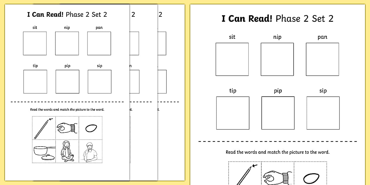 NSW I Can Read! Phase 2 Set 2 Words Worksheet (teacher made)