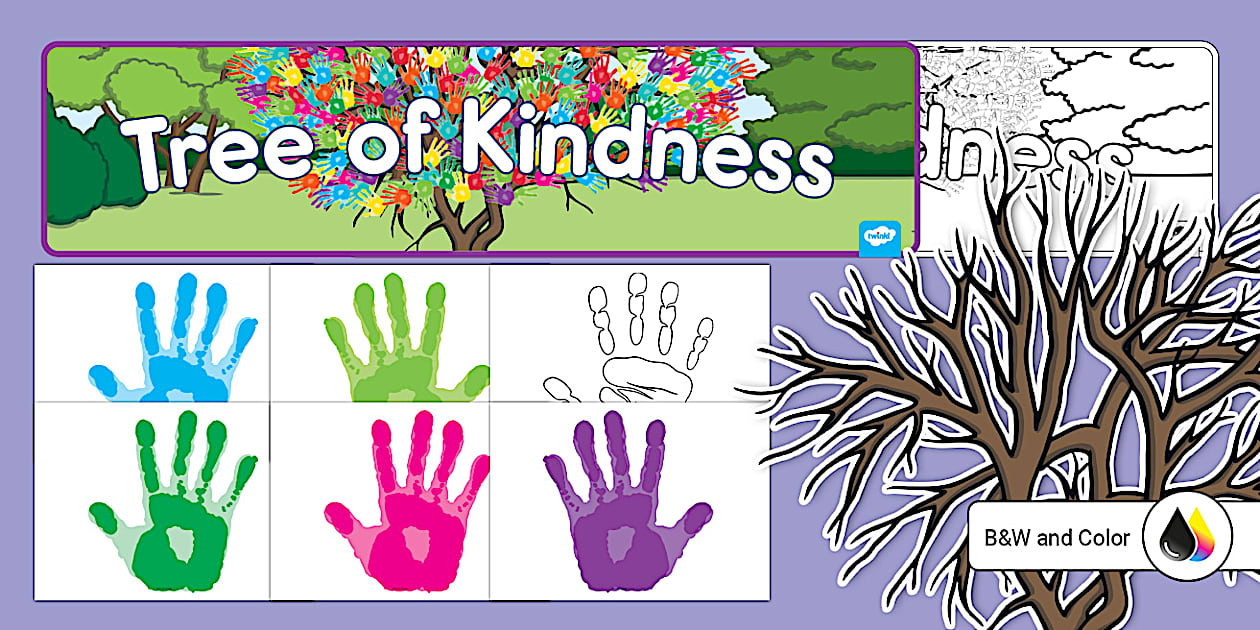 Tree of Kindness Bulletin Board - Twinkl