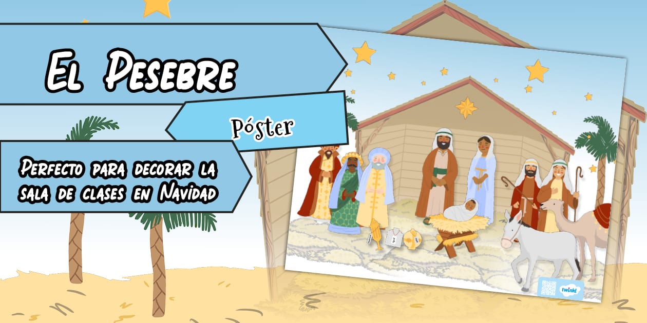 Póster: El Pesebre - Twinkl Chile Navidad