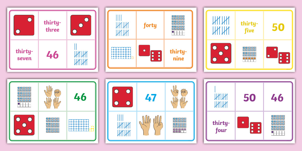 👉 Representing Numbers to 50 Bingo Activity - Twinkl