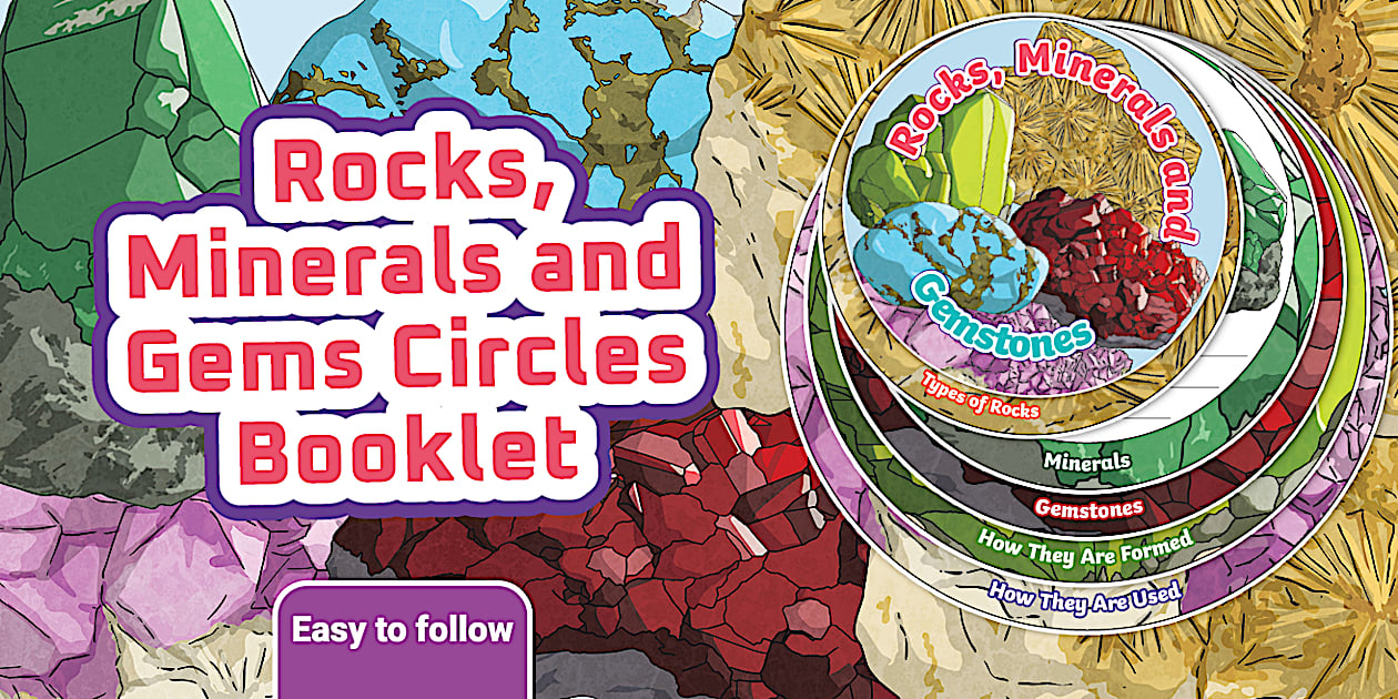 Rocks, Minerals and Gemstones Circles Booklet