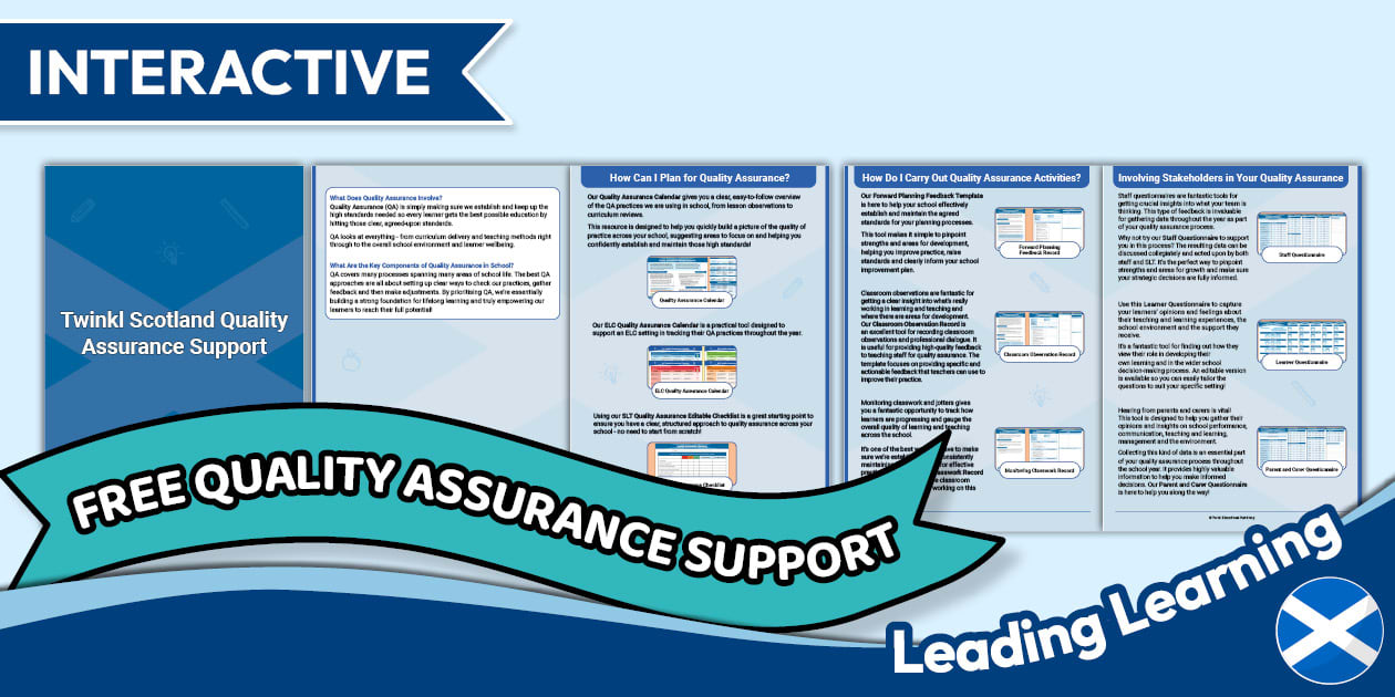 FREE Quality Assurance Support Pack