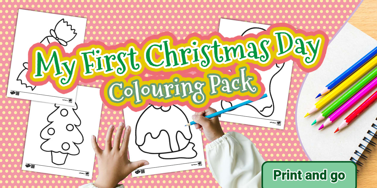 * NEW * My First Christmas Day Colouring Pack