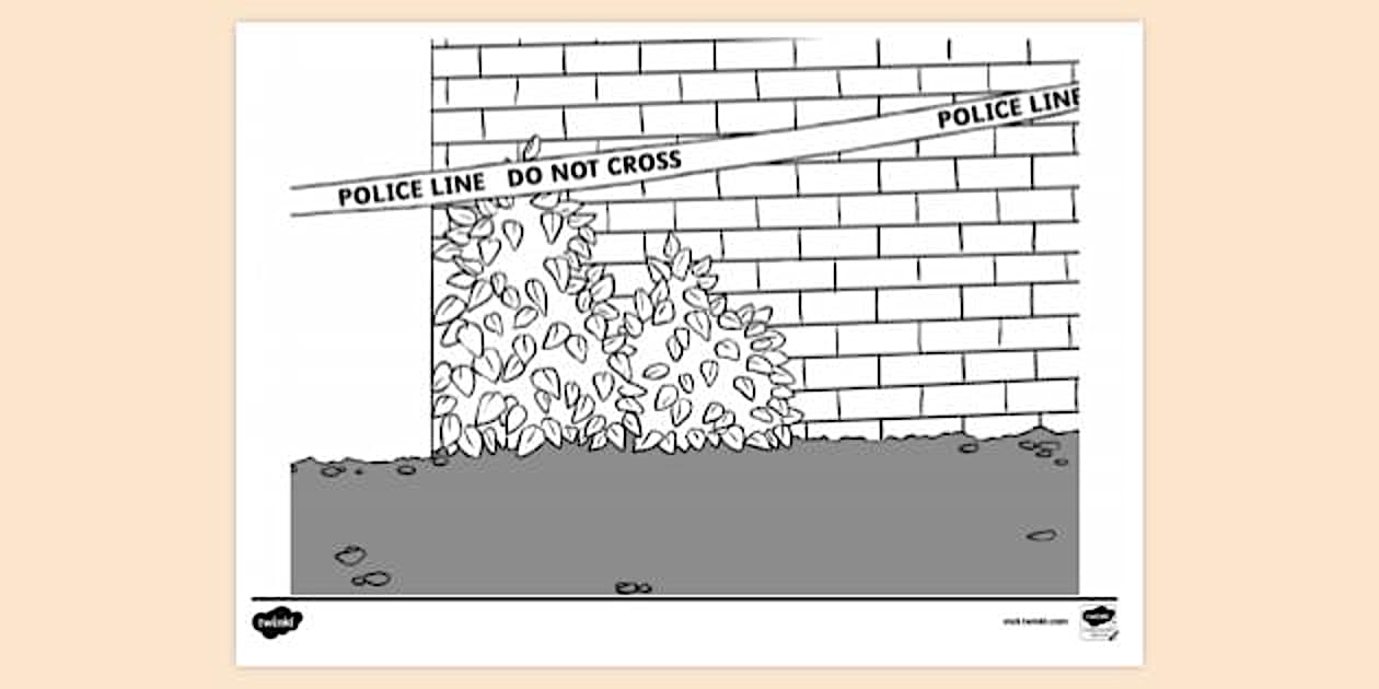 CSI Backdrop Colouring | Colouring Sheets - Twinkl