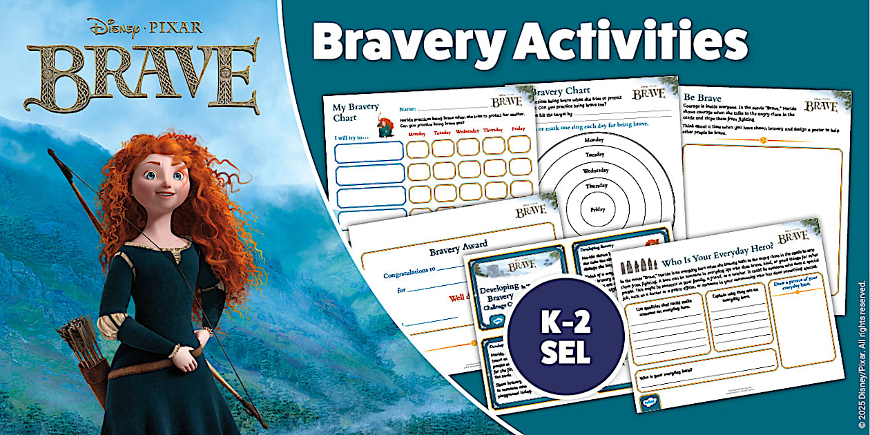 Brave: Bravery SEL Activity Pack for K-2nd Grade