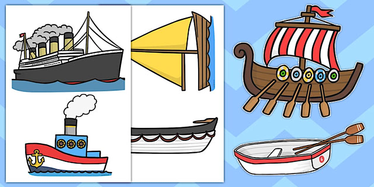 👉 Boat Template Resource Pack | Classroom Display Cut Outs