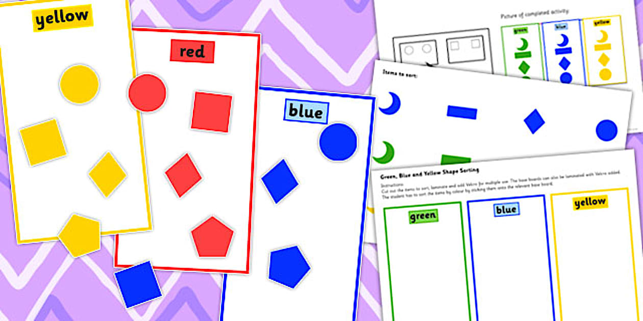 Colour Sorting Activity Set 3 (teacher made) - Twinkl