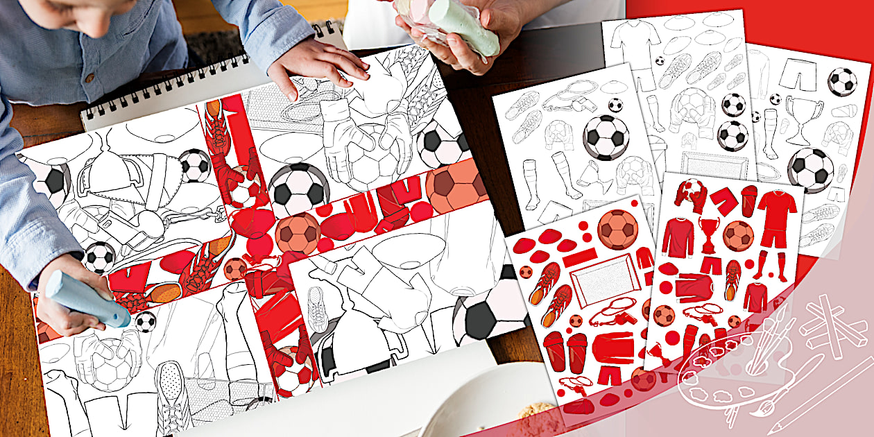 Football Collage – England - 2022 Men's World Cup - Twinkl