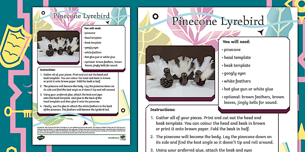 Lyrebird Craft to Support Teaching of Where the Lyrebird Lives