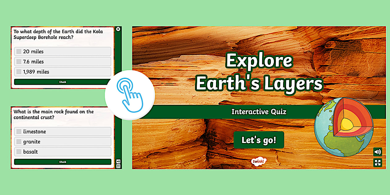 Explore Earth's Layers Interactive Quiz for 6th-8th Grade