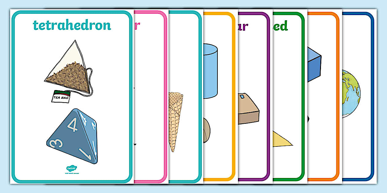 3D Object Posters with Everyday Examples (teacher made)