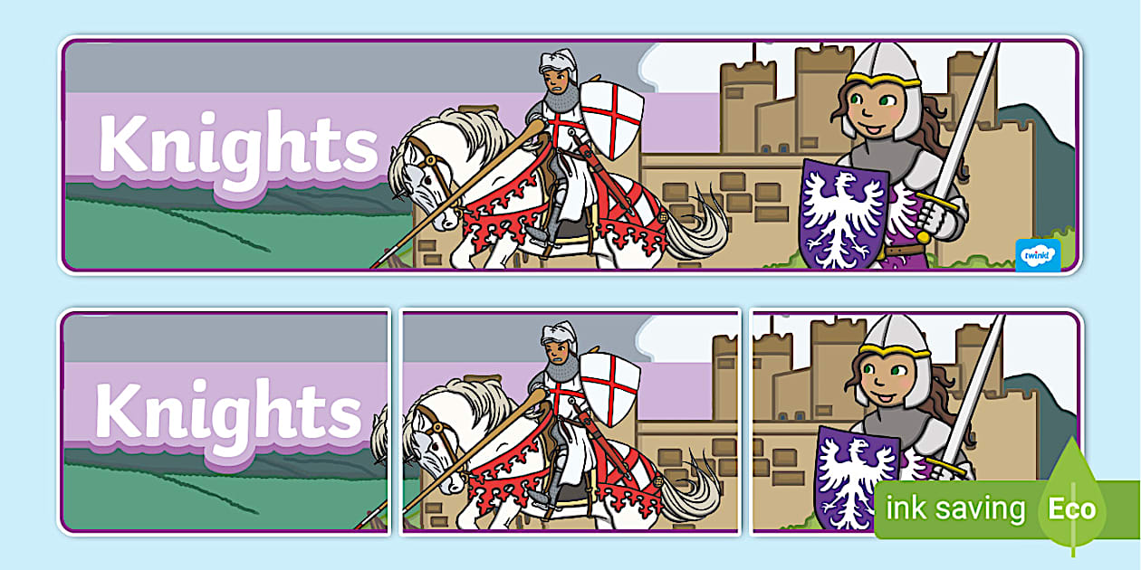 Knights Display Banner (Teacher-Made) - Twinkl