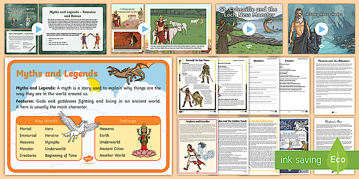 Myths and Legends Resource Pack (teacher made) - Twinkl