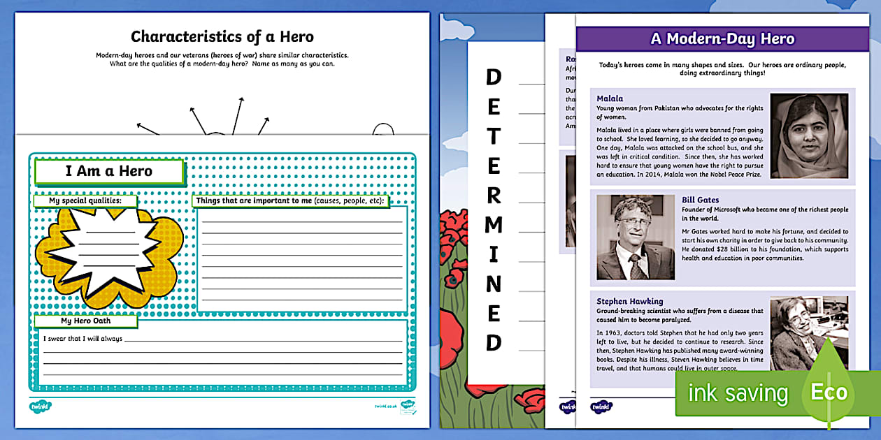 Editable Modern Heroes Resource Pack (teacher made) - Twinkl