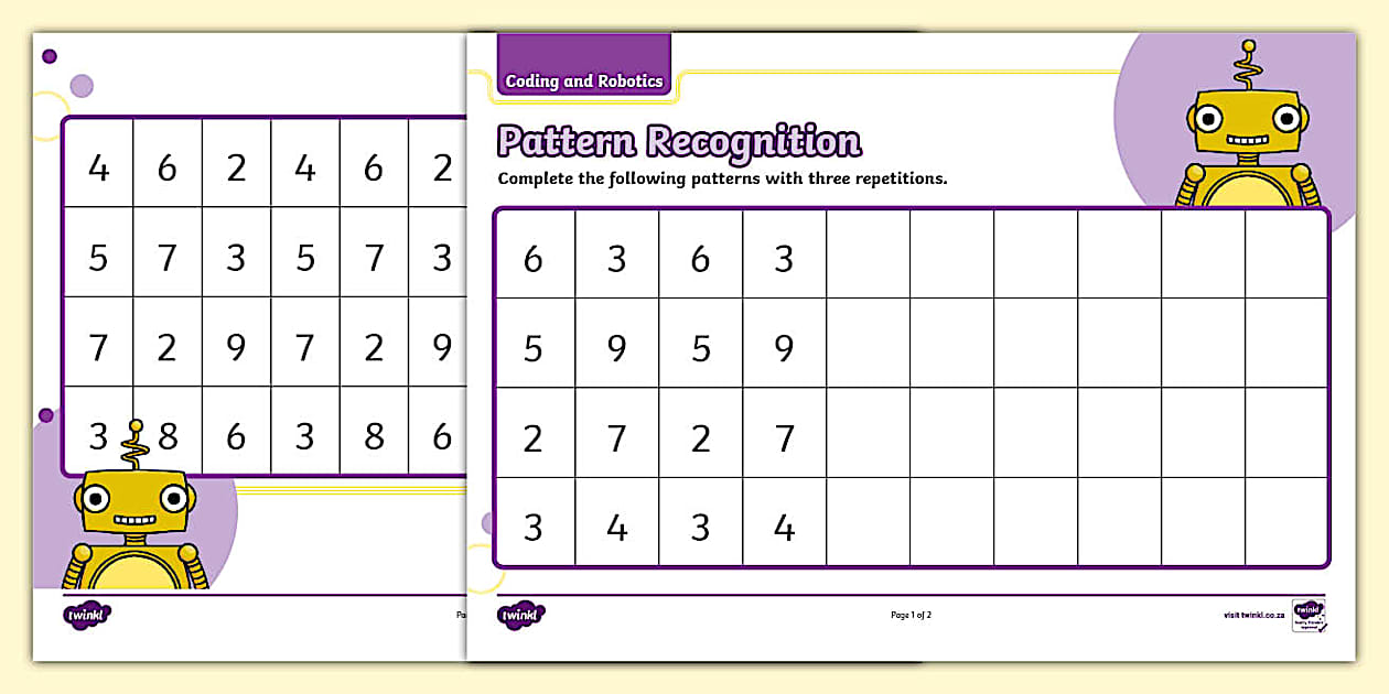 Grade 1 Robotics and Coding Pattern Recognition with Number