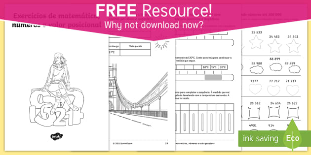 Exercícios de Matemática para o 4º ano – Twinkl